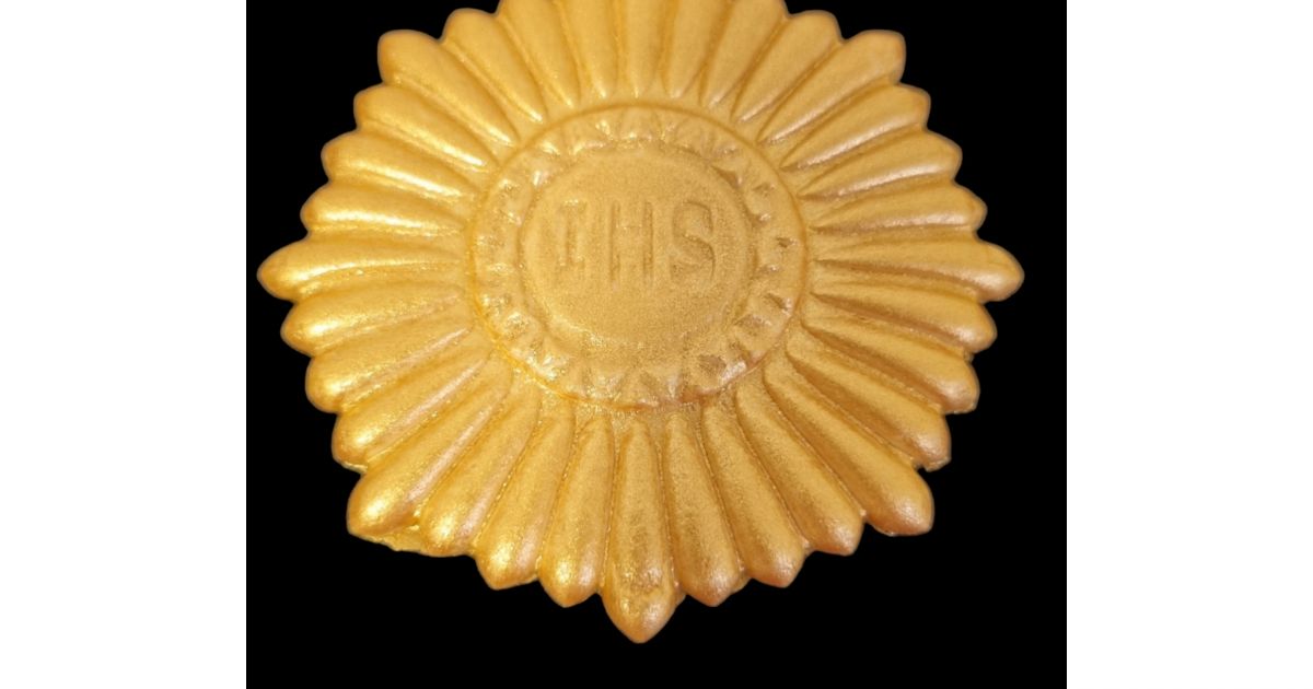 šećerna hostija zlatna 8 cm | Kolači | Cijena | Ukrasi za torte i ...